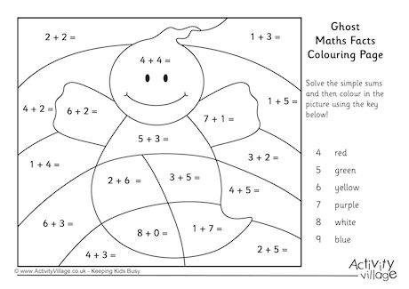Maths Facts Colouring Pages | Activity Village