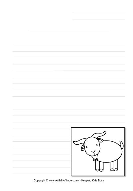 Goat Worksheets | Activity Village