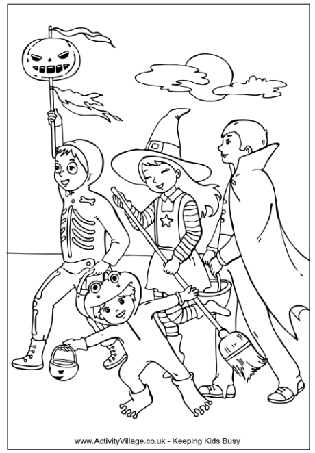 Halloween Colouring Pages | Activity Village
