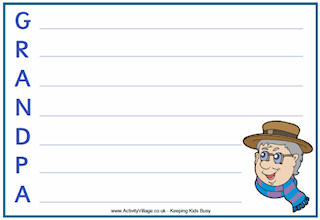 Grandparents' Day Printables | Activity Village