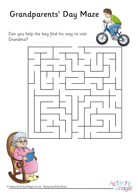 Grandparents' Day Puzzles | Activity Village