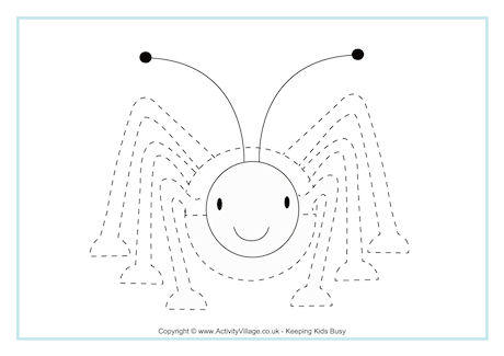 Grasshopper Tracing Page | Activity Village