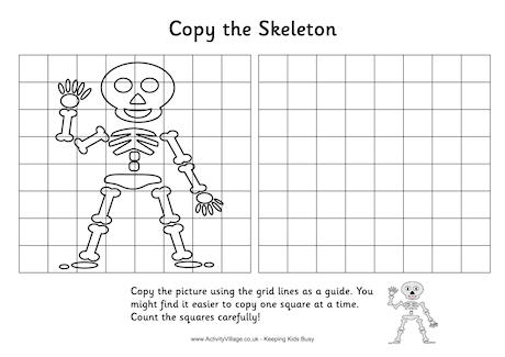 Grid Copy Skeleton | Activity Village