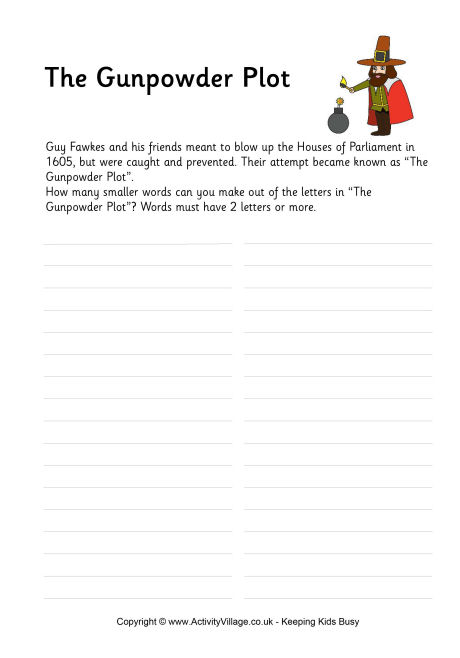 Guy Fawkes | Activity Village