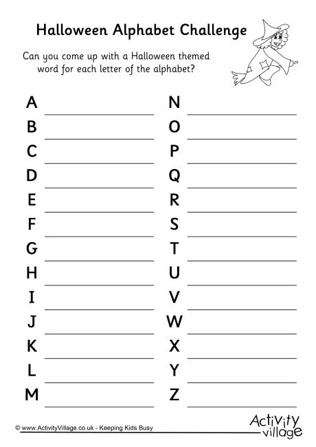 Alphabet Challenge Puzzles | Activity Village