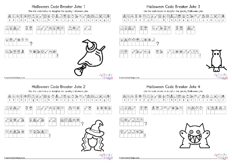 Halloween Code Breaker Jokes | Activity Village
