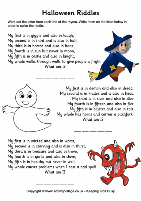 More Halloween Puzzles | Activity Village