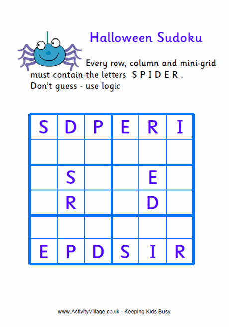 Word Sudoku | Activity Village