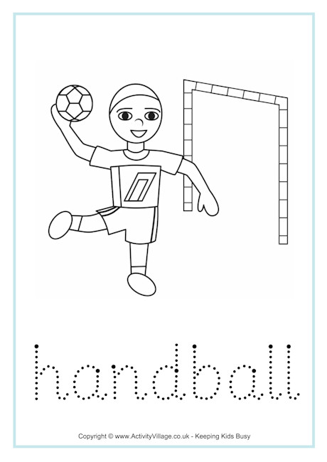 Sports Word Tracing Worksheets | Activity Village