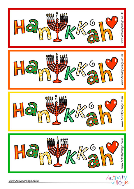 Hanukkah Bookmarks | Activity Village