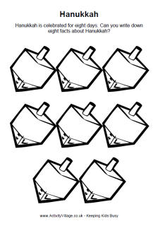 Hanukkah Acrostic Poem Printables | Activity Village