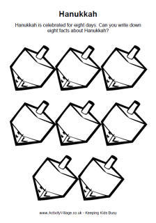 Hanukkah Worksheets | Activity Village