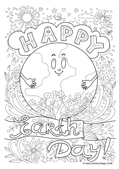 Earth Day Colouring Pages | Activity Village