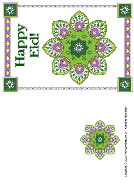 Happy Eid Card | Activity Village