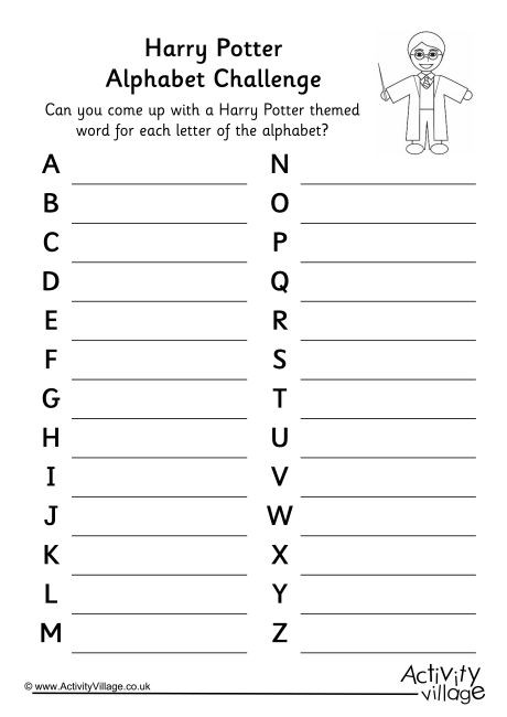 Alphabet Challenge Puzzles | Activity Village