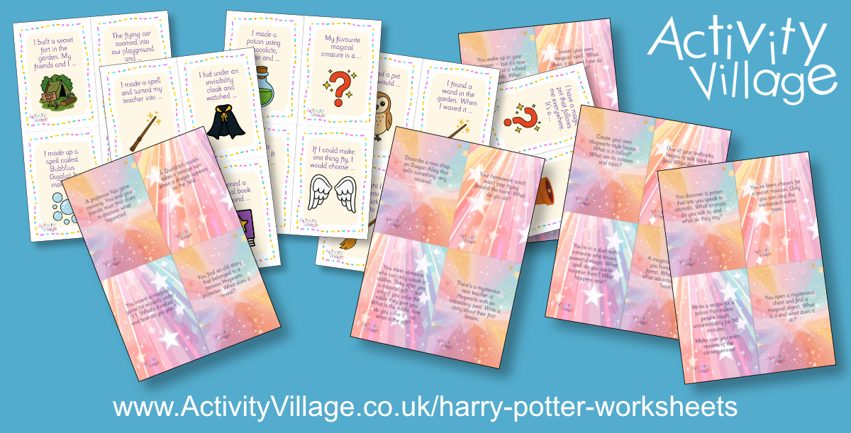 40 New Harry Potter Writing Prompts | Activity Village