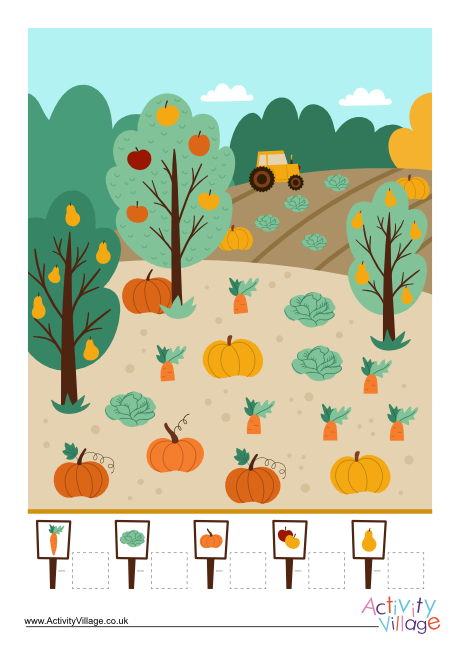 Counting Scene Worksheets | Activity Village