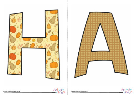 Display Letters | Activity Village