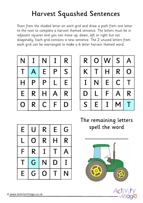 Harvest Puzzles | Activity Village