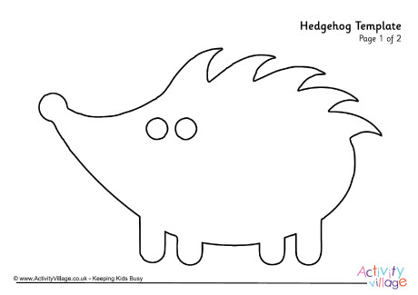 Hedgehog Printables | Activity Village