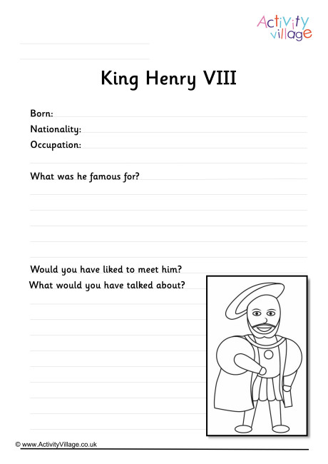 Henry VIII | Activity Village