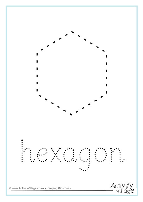Hexagon Word Tracing | Activity Village