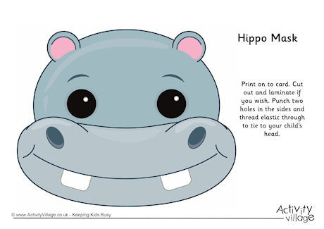 Hippo Mask | Activity Village
