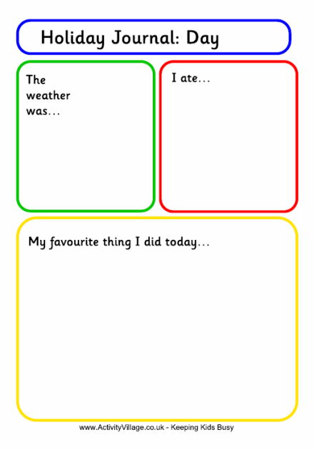 Holiday Journal Page Blank