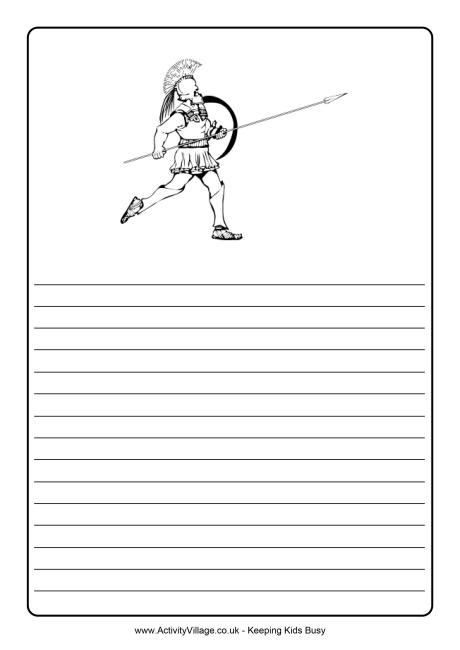 Ancient Greece Notebooking Paper