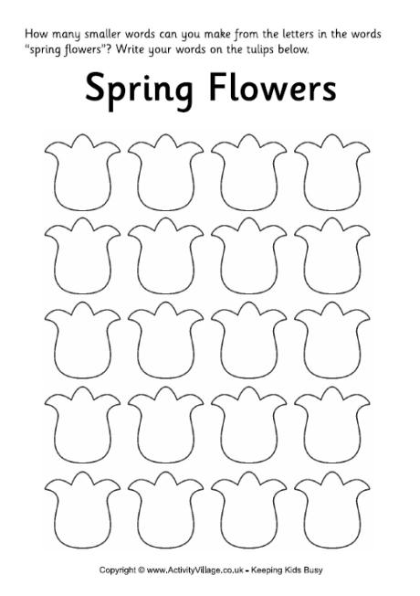 How Many Words Puzzles | Activity Village