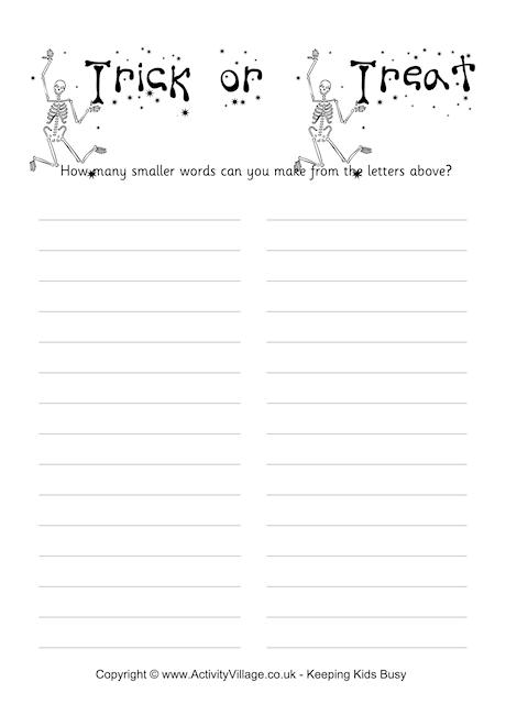 How Many Words Puzzles | Activity Village