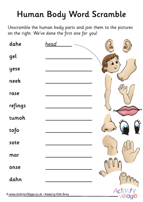 Word Scrambles | Activity Village