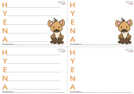 Animal Acrostic Poem Printables | Activity Village