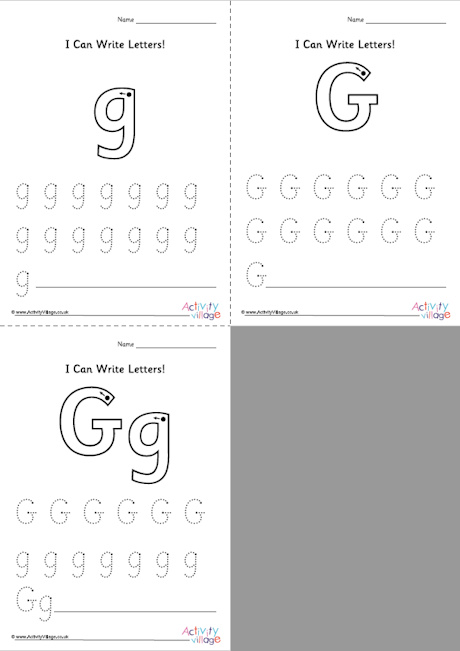 I Can Write Letters Worksheets | Activity Village