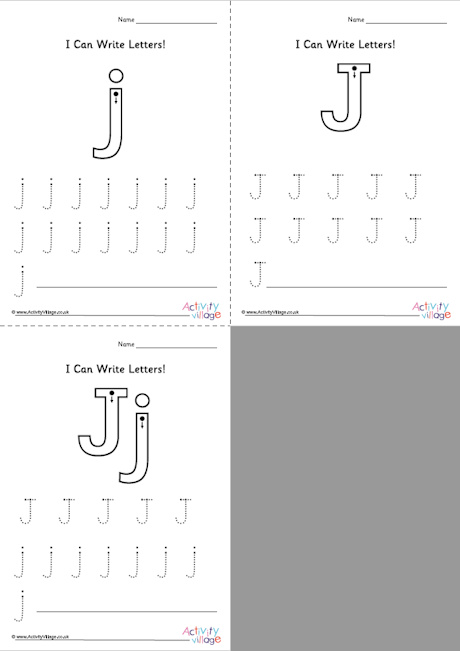 I Can Write Letters Worksheets | Activity Village