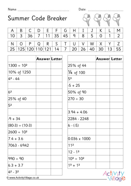 More Code Printables | Activity Village