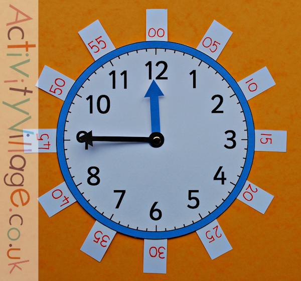 teaching 5 minute intervals time