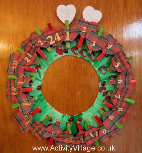 Advent Wreath Happiness Calendar | Activity Village