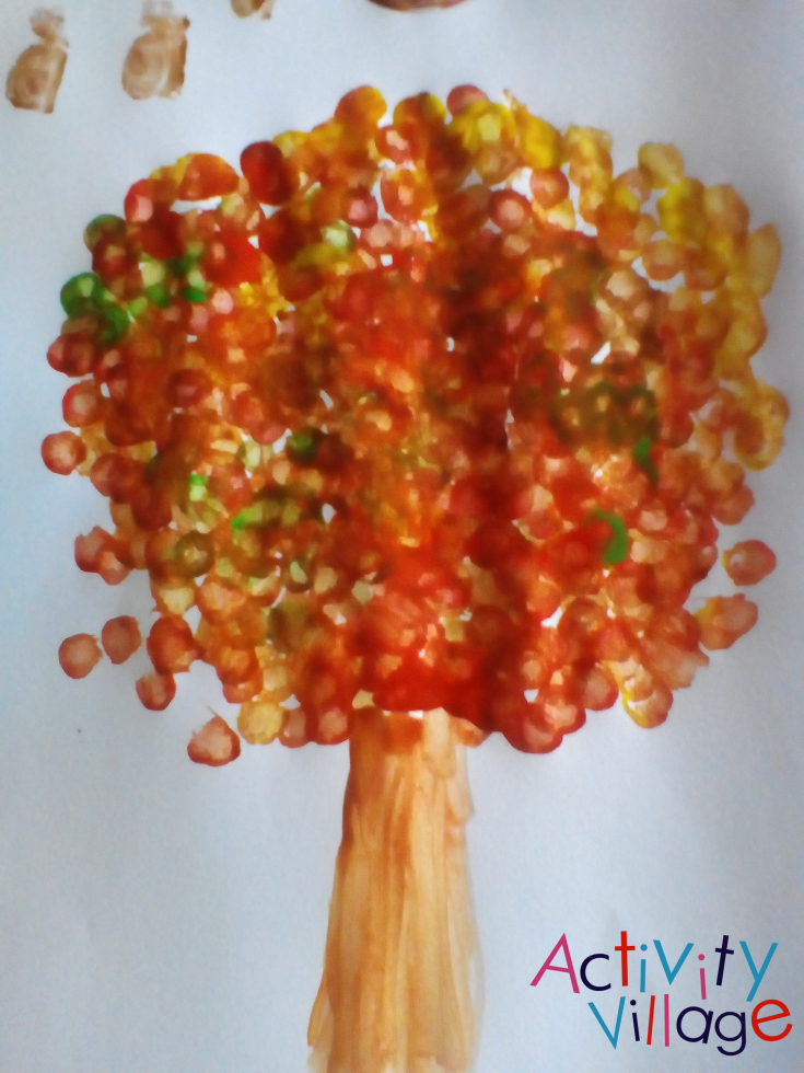 Autumn Tree Dot Painting | Activity Village