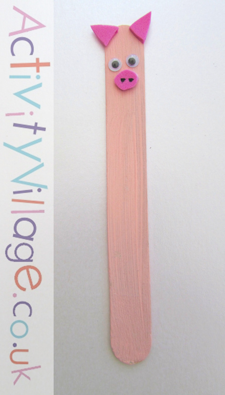 Pig Bookmark | Activity Village