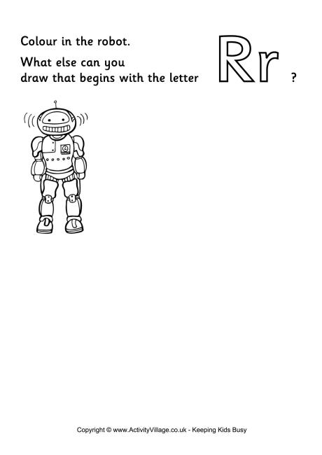 Letter R Colouring Pages | Activity Village