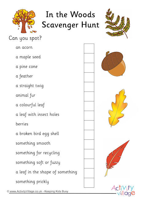 Scavenger Hunts | Activity Village