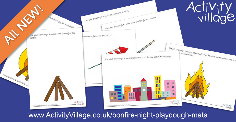 Indoor Bonfire Night Fun with these New Playdough Mats | Activity Village