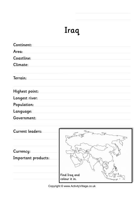 Iraq | Activity Village