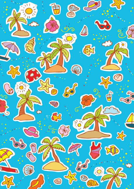 Island Scrapbook Paper | Activity Village
