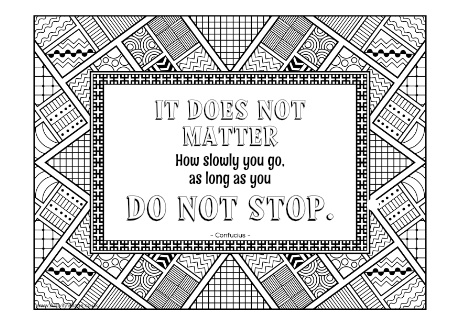 Quotation Colouring Pages | Activity Village