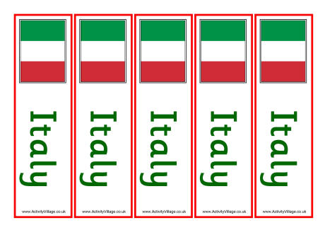 Flag Bookmarks | Activity Village