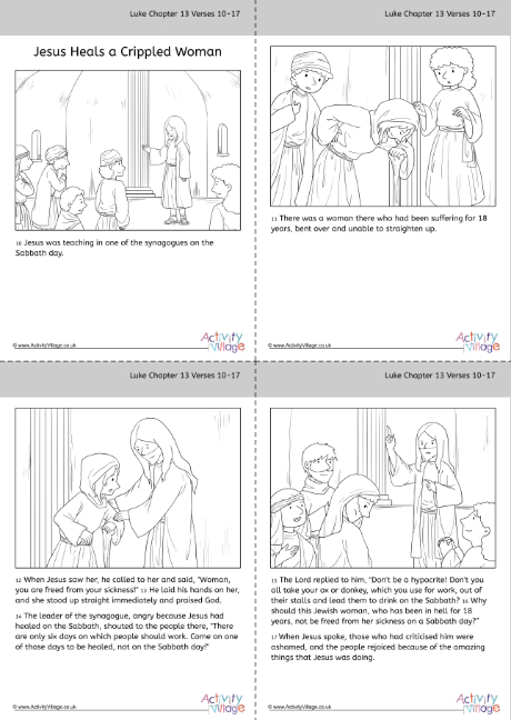 Jesus Heals a Crippled Woman | Bible Stories for Kids | Luke 13:10-17