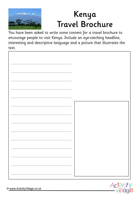 Kenya Fun Facts and Printables for Kids