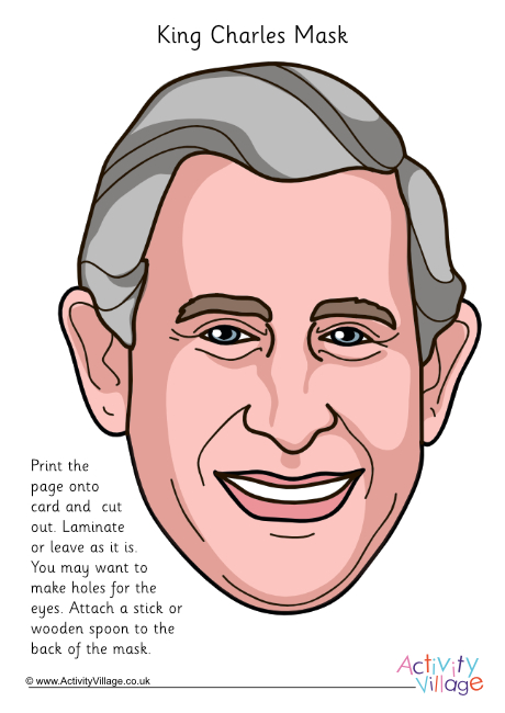 King Charles Mask | Activity Village